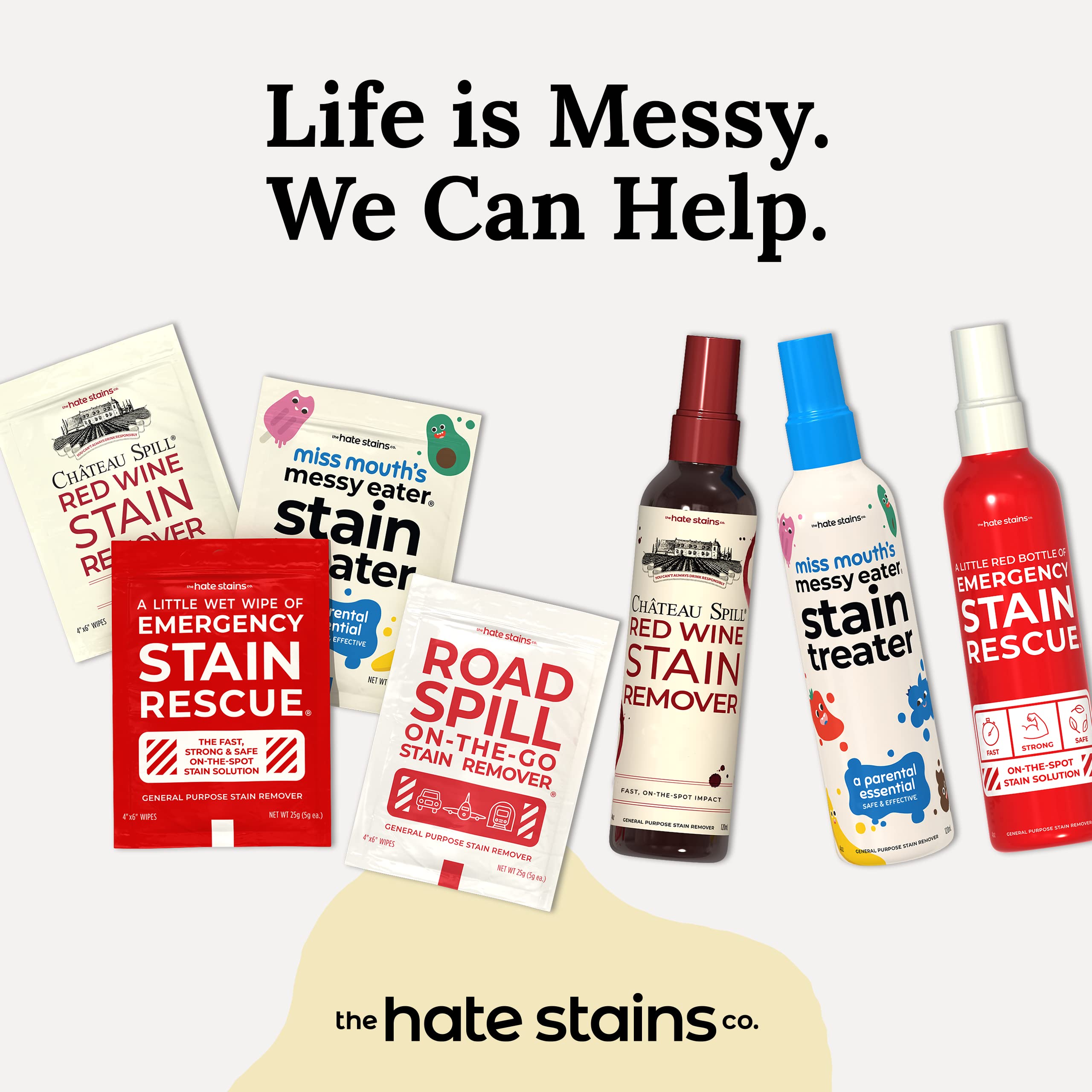Chateau Spill Red Wine Stain Remover multipack wipes – The Hate Stains Co.