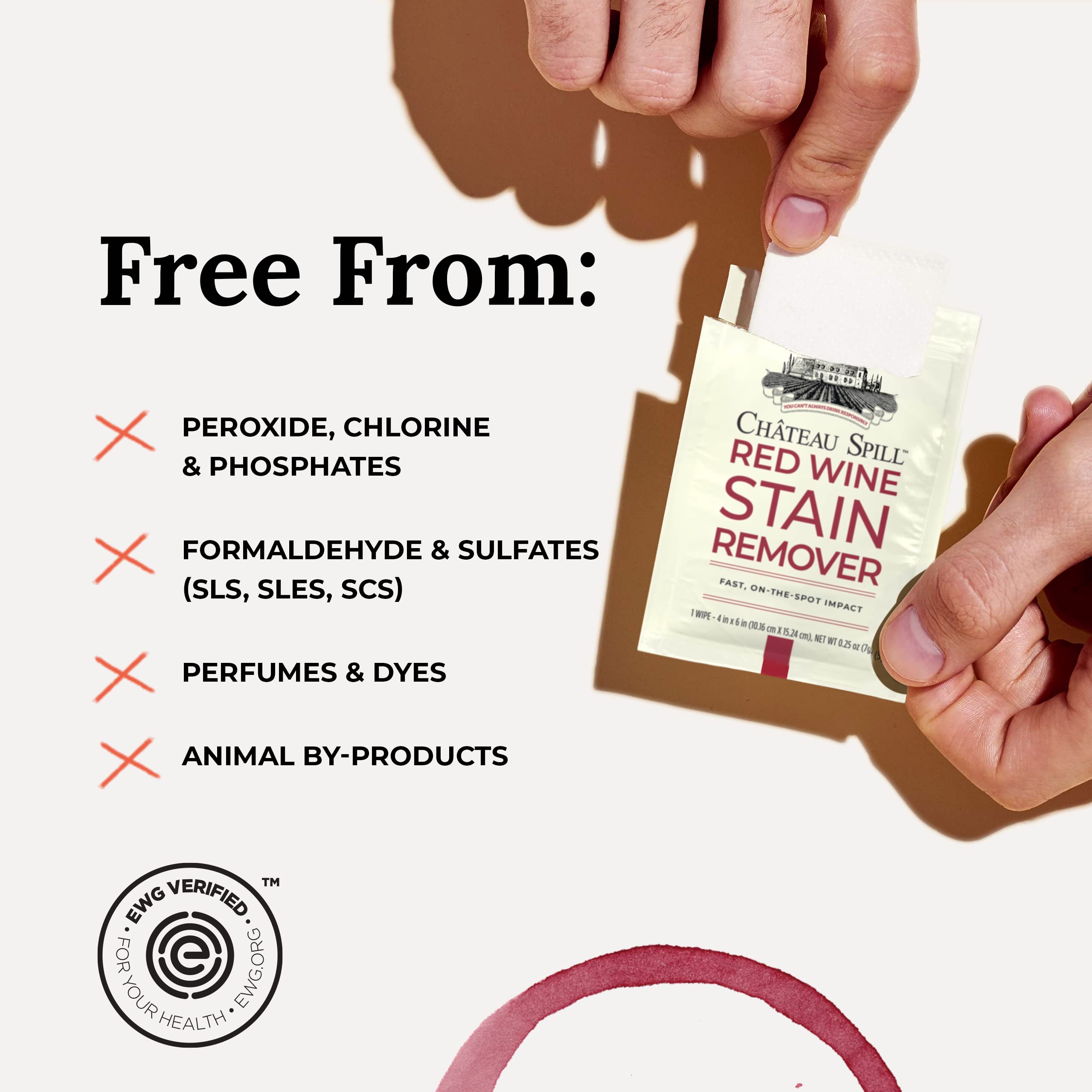 Chateau Spill Red Wine Stain Remover multipack wipes – The Hate Stains Co.